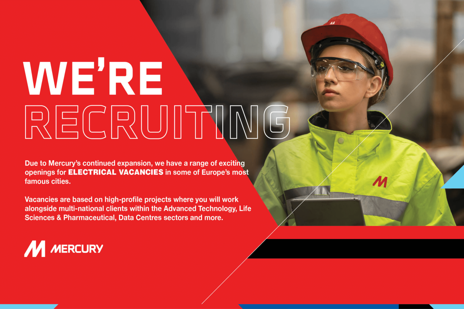 Mercury recruiting for range of electrical vacancies across Europe ...