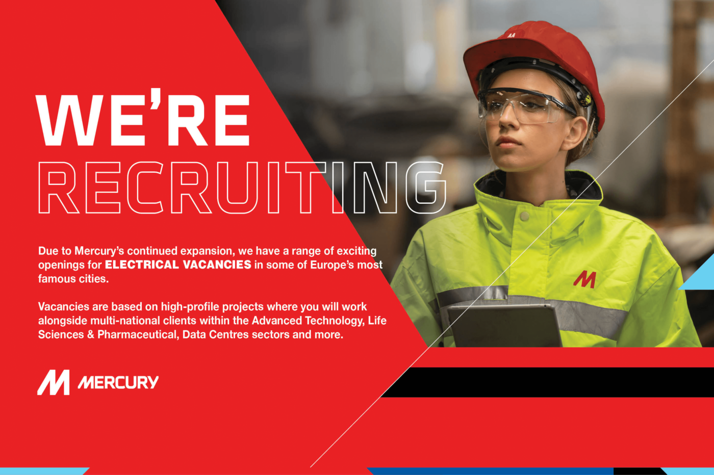 Mercury recruiting for range of electrical vacancies across Europe ...