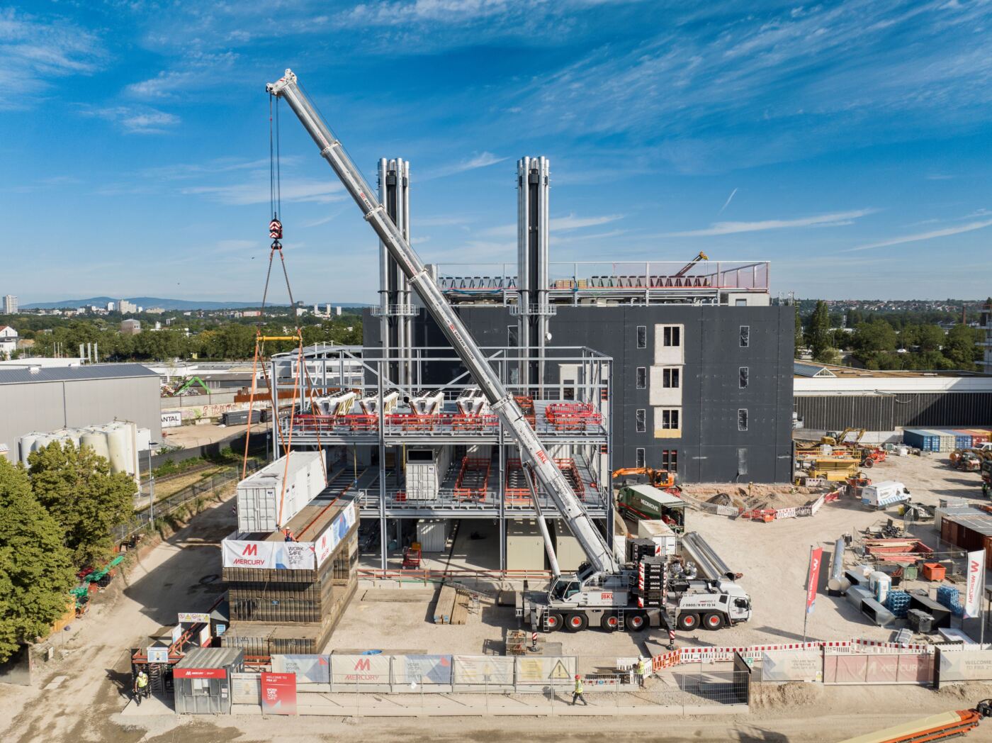Mercury completes complex modular installation in Frankfurt